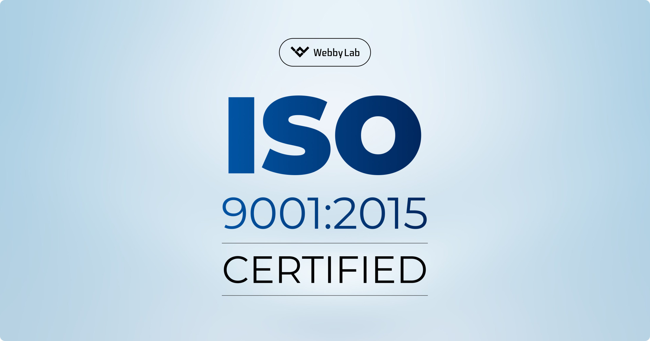 WebbyLab Quality Certification ISO 9001